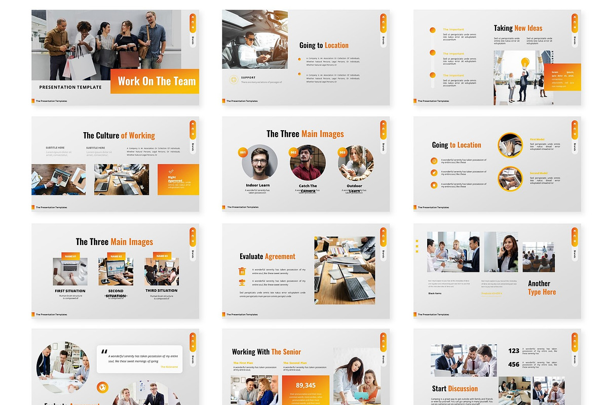 Work Team - Google Slides Template, a Presentation Template by AQR Studio