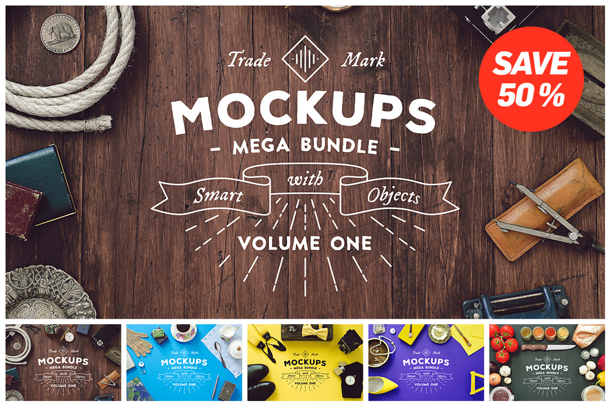 25 Mockups Mega Bundle - vol. 1, a Mockup by Victor Barac
