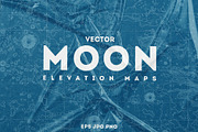 10 Moon Elevation Maps, a Texture Graphic by GarryKillian | Creative Market