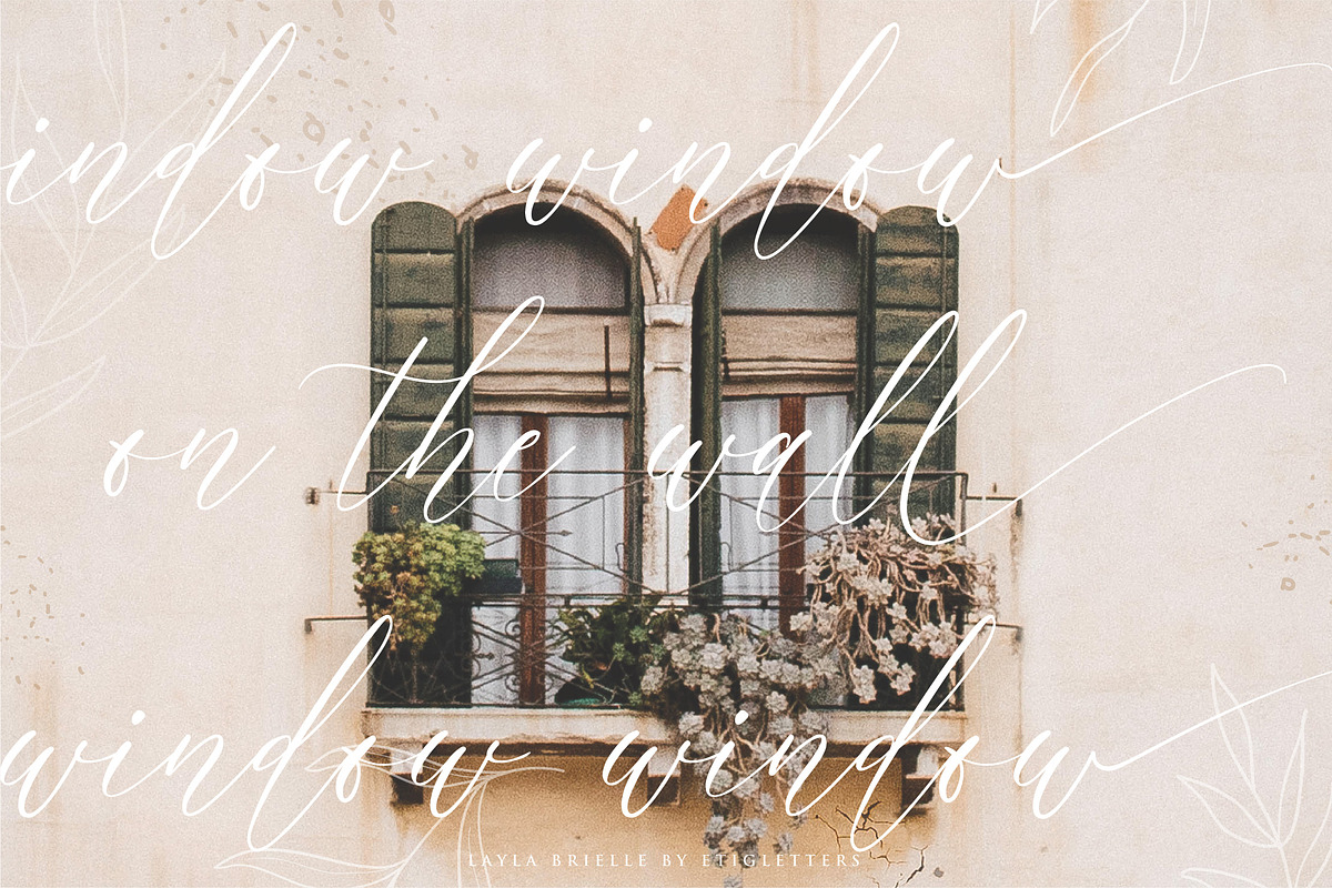 Layla Brielle Font, a Script Font by etigletters | Creative Market