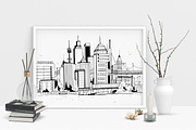 Megapolis. City landscape, a Work Illustration by Good Studio