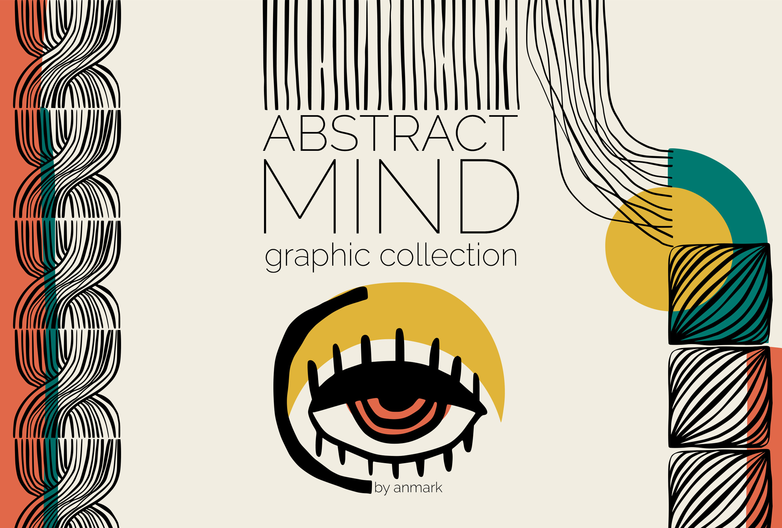 Abstract Mind. Modern Graphic Set, an Object Graphic by AnMark