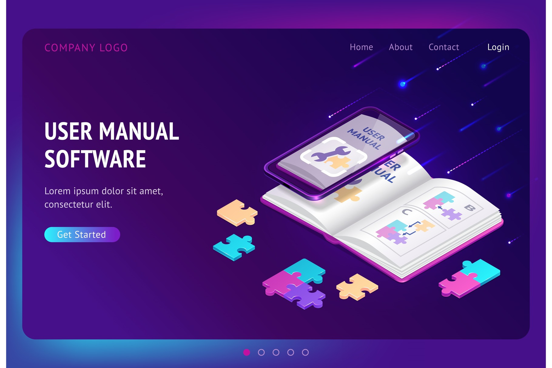 User manual software isometric, a Technology Illustration by art PVP ...
