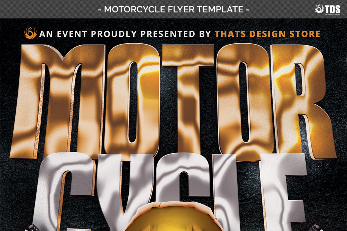 Motorcycle Flyer Template, a Flyer Template by ThatsDesign Art