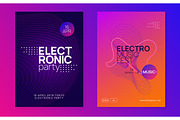 Neon electronic event. Electro dance, an Illustration by Yummy art