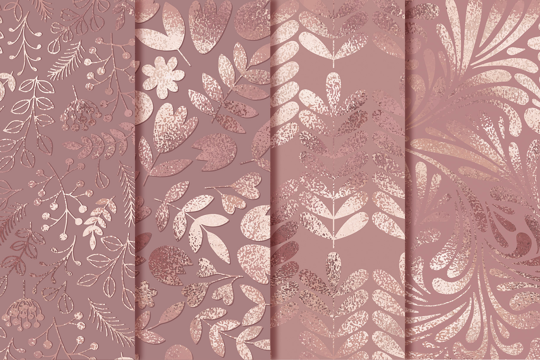 Rose gold digital papers, a Texture Graphic by Elona Laff