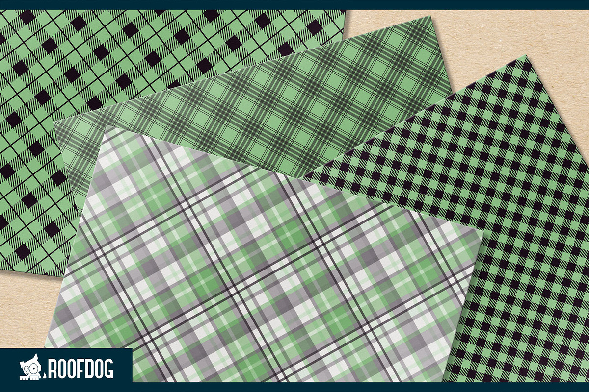 Halloween buffalo plaid, a Pattern Graphic by Roofdog Design | Creative ...