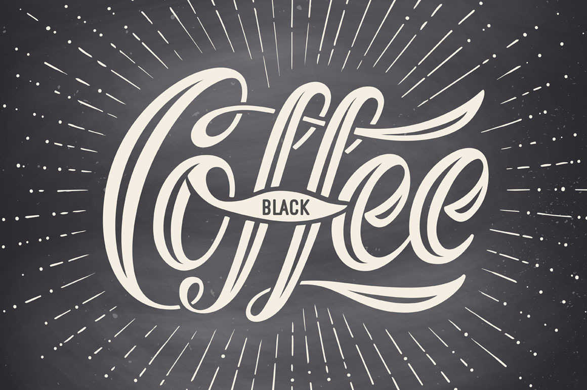 Coffee. Hand-drawn lettering, a Decorative Illustration by Foxys Graphic