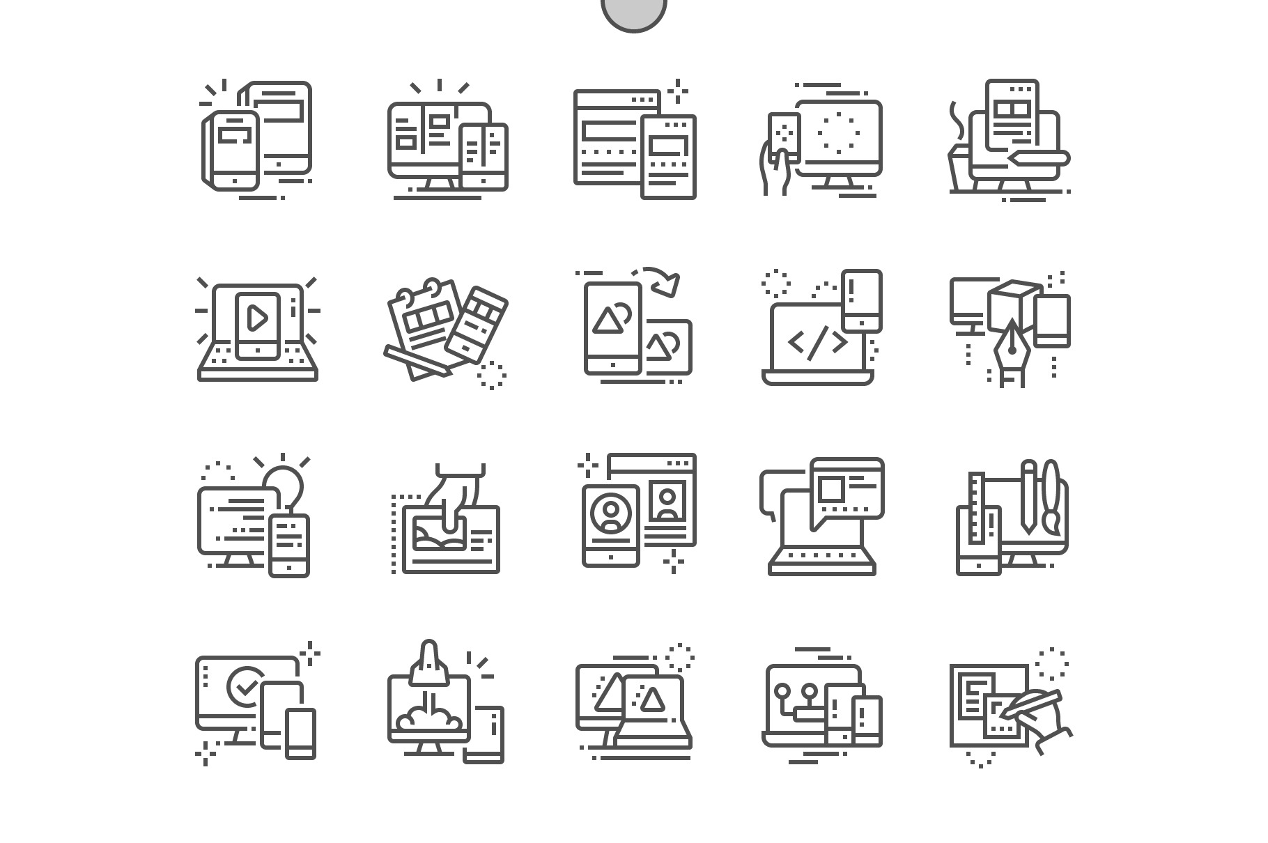 Responsive design Line Icons, an Outline Icon by Palau