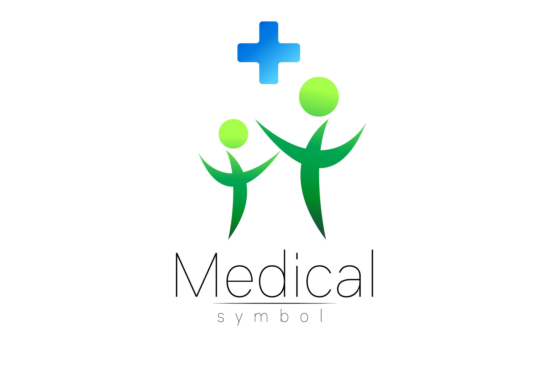 Vector medical sign with cross, a Healthcare Illustration by Wittmann
