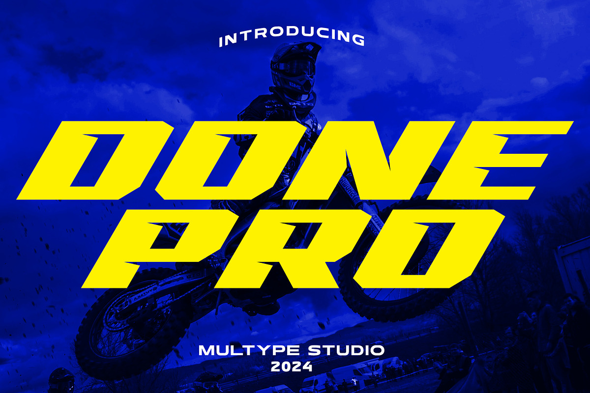 Racing Done Pro Sport Display Font