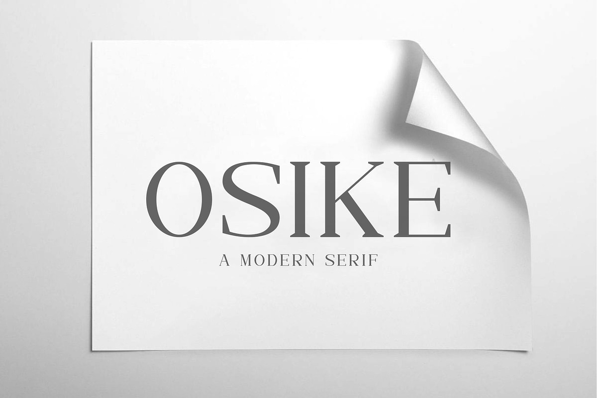 OSIKE//A Modern Serif