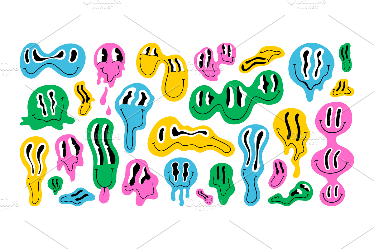Melty Faces: Elements + Patterns