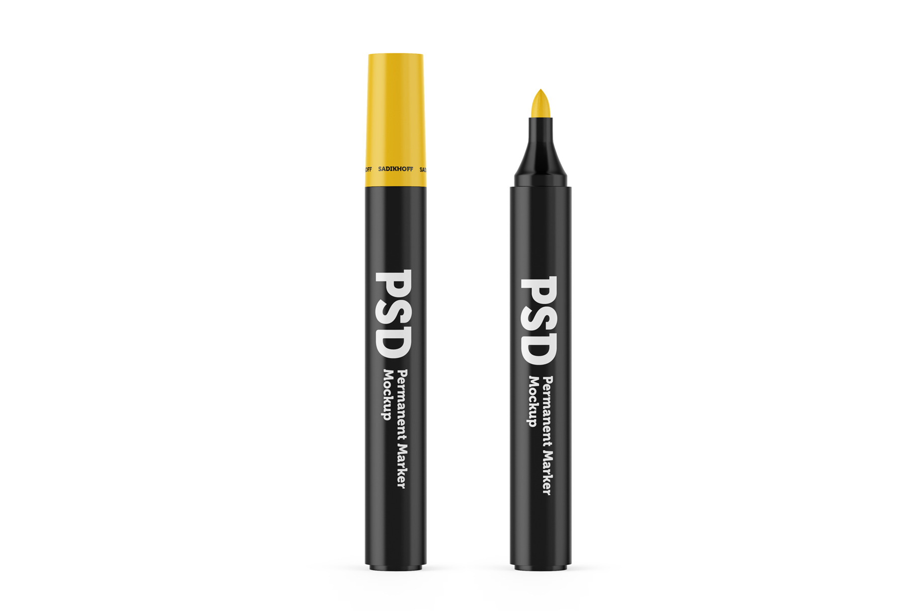 Matte Permanent Marker Mockup, a Product Mockup by Green Art - 2