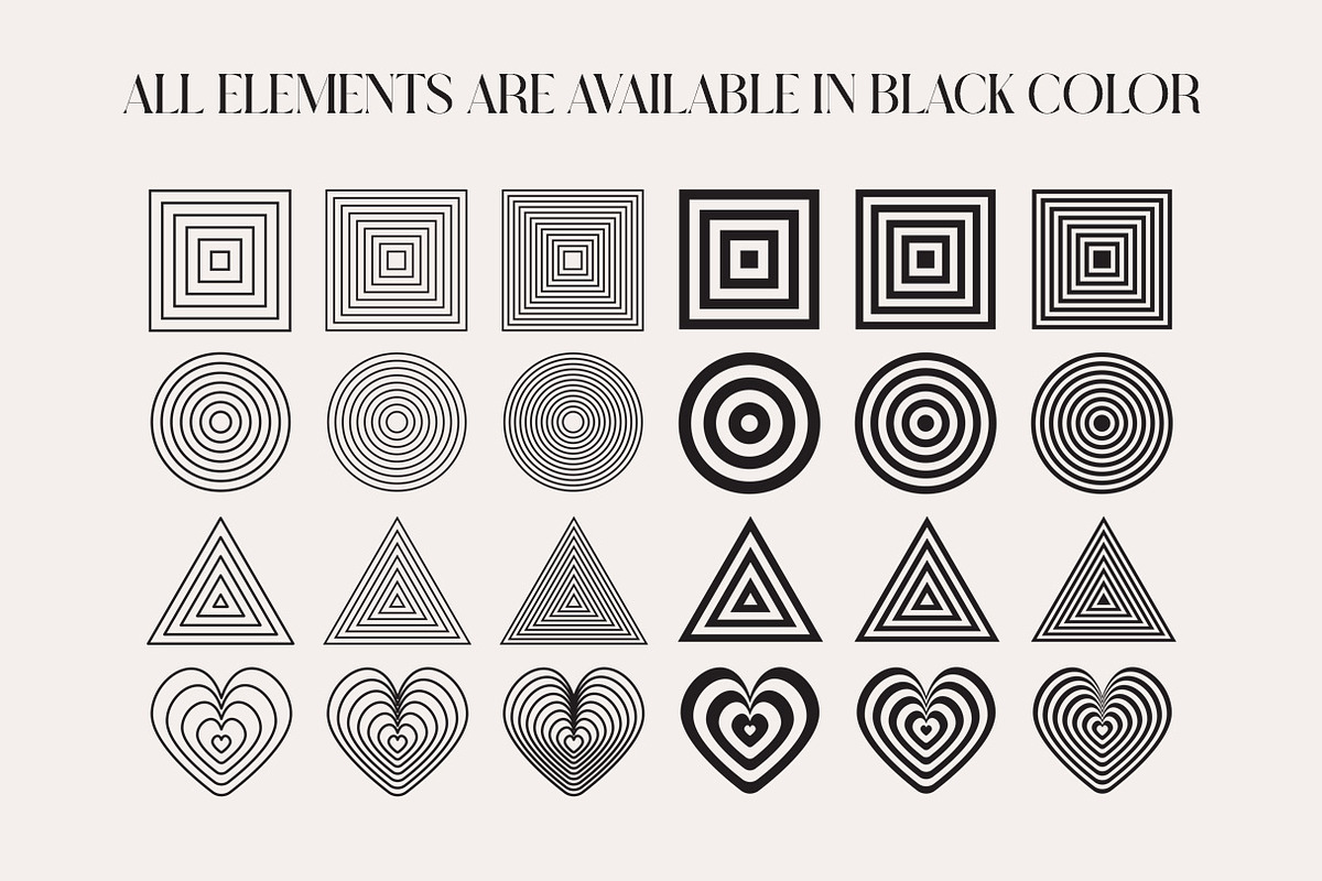 Op art illusions - abstract geometry