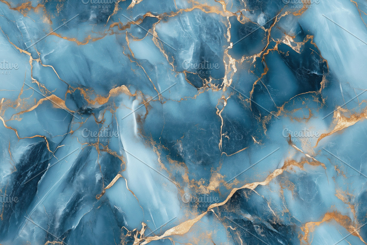 Seamless blue marble texture featuring swirling patterns of light and ...