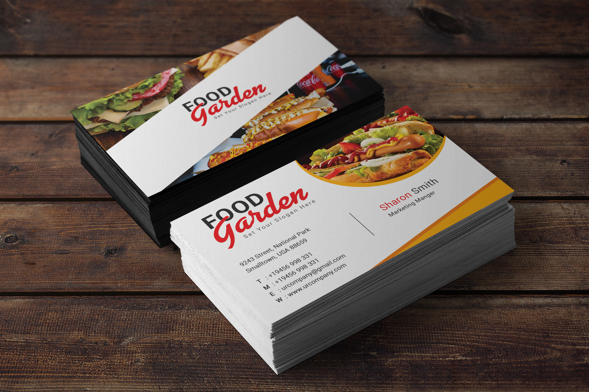 Food Business Card, a Business Card Template by graphicsunday