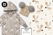 Moose pattern collection, a Pattern Graphic by Muriel Petitpattern