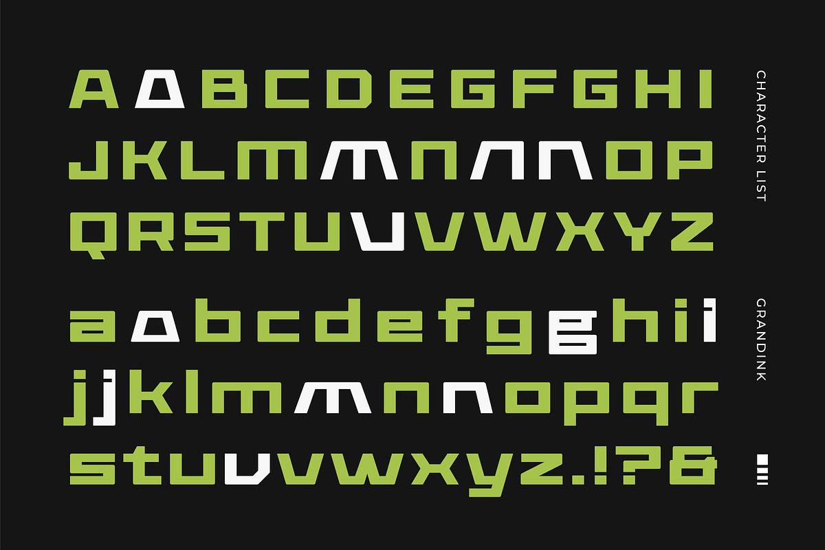 Grandink - Square Sans Serif Font, a Sans Serif Font by Typia Nesia ...