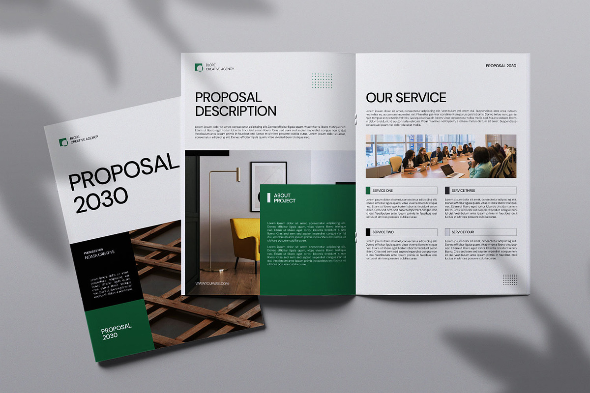 Proposal Magazine Template, a Magazine Template by Portocraft