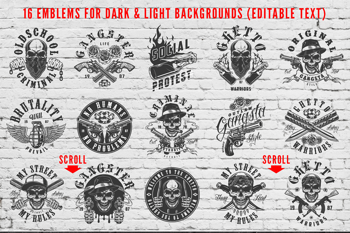 Gangsta bundle, a Templates & Theme by DGIM studio