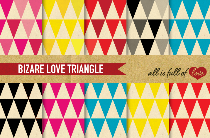 Triangles Digital Backgrounds Pack, a Pattern Graphic by All is full of ...