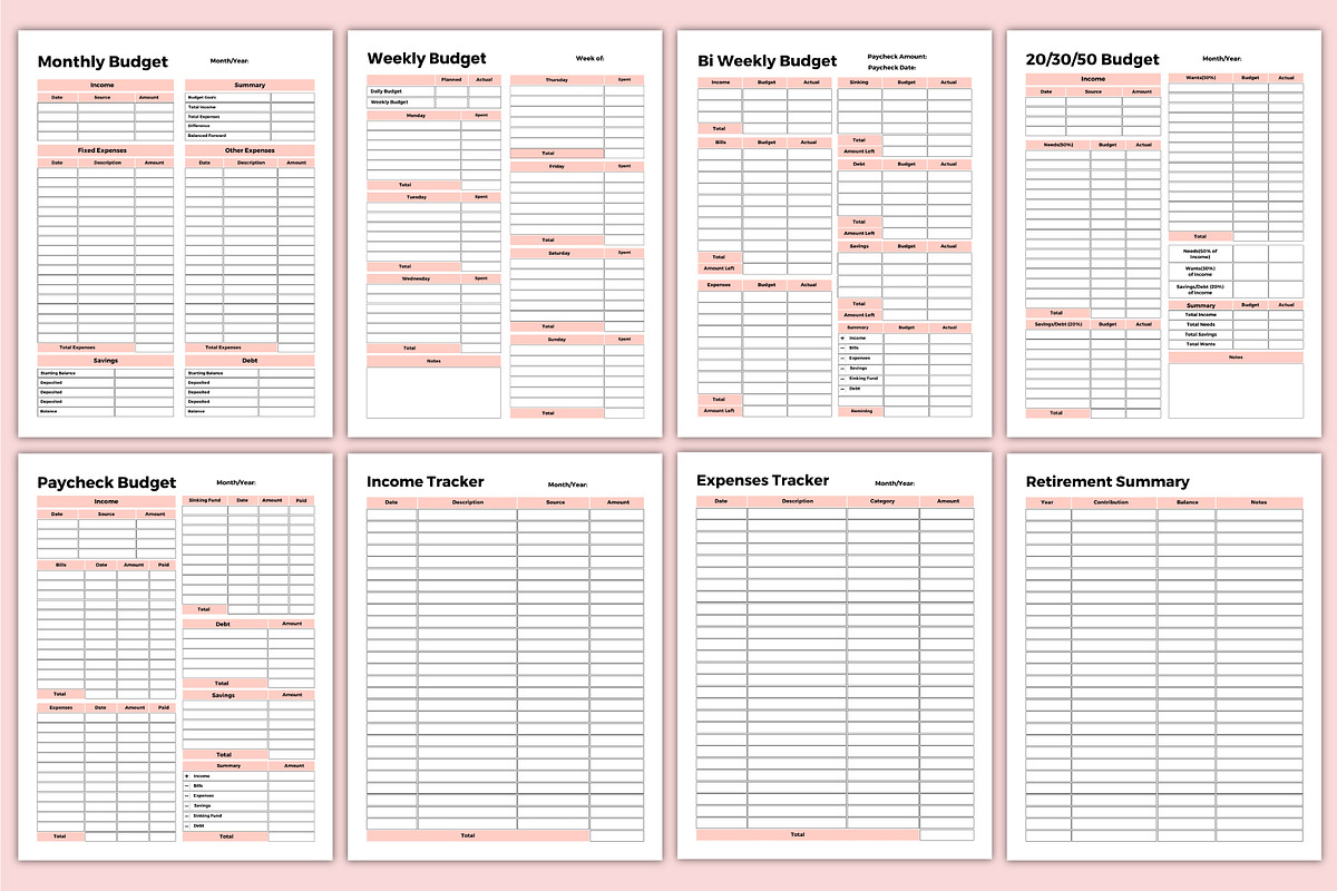 2026 Budget & Expense Tracker Canva