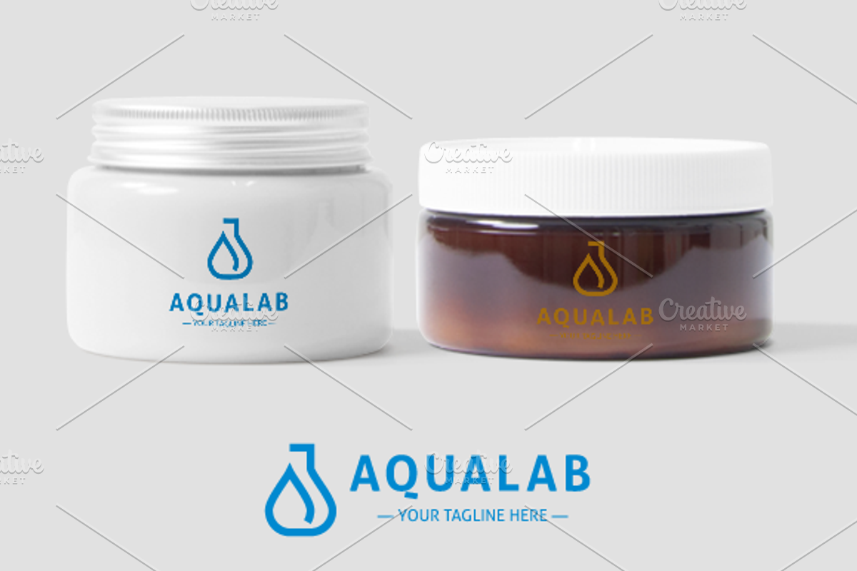 AquaLab logo, a Branding & Logo Template by NiklancerShop