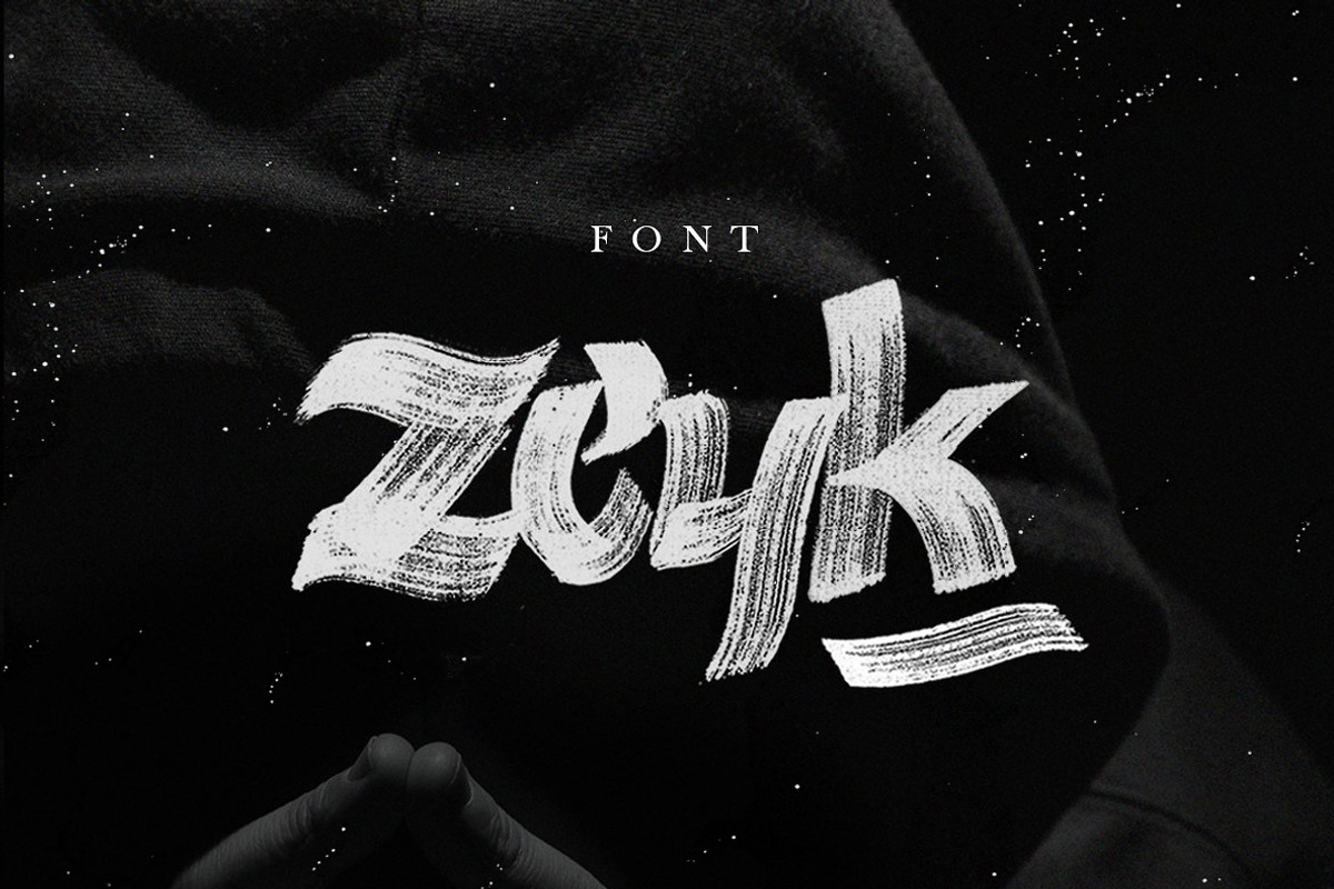 Zeyk Brush Font & Typeface, a Script Font by JotaPe / JNP Studio