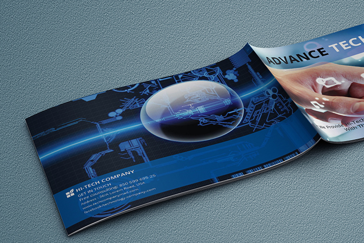 Advance Technology Brochure, a Brochure Template by Design_Fx