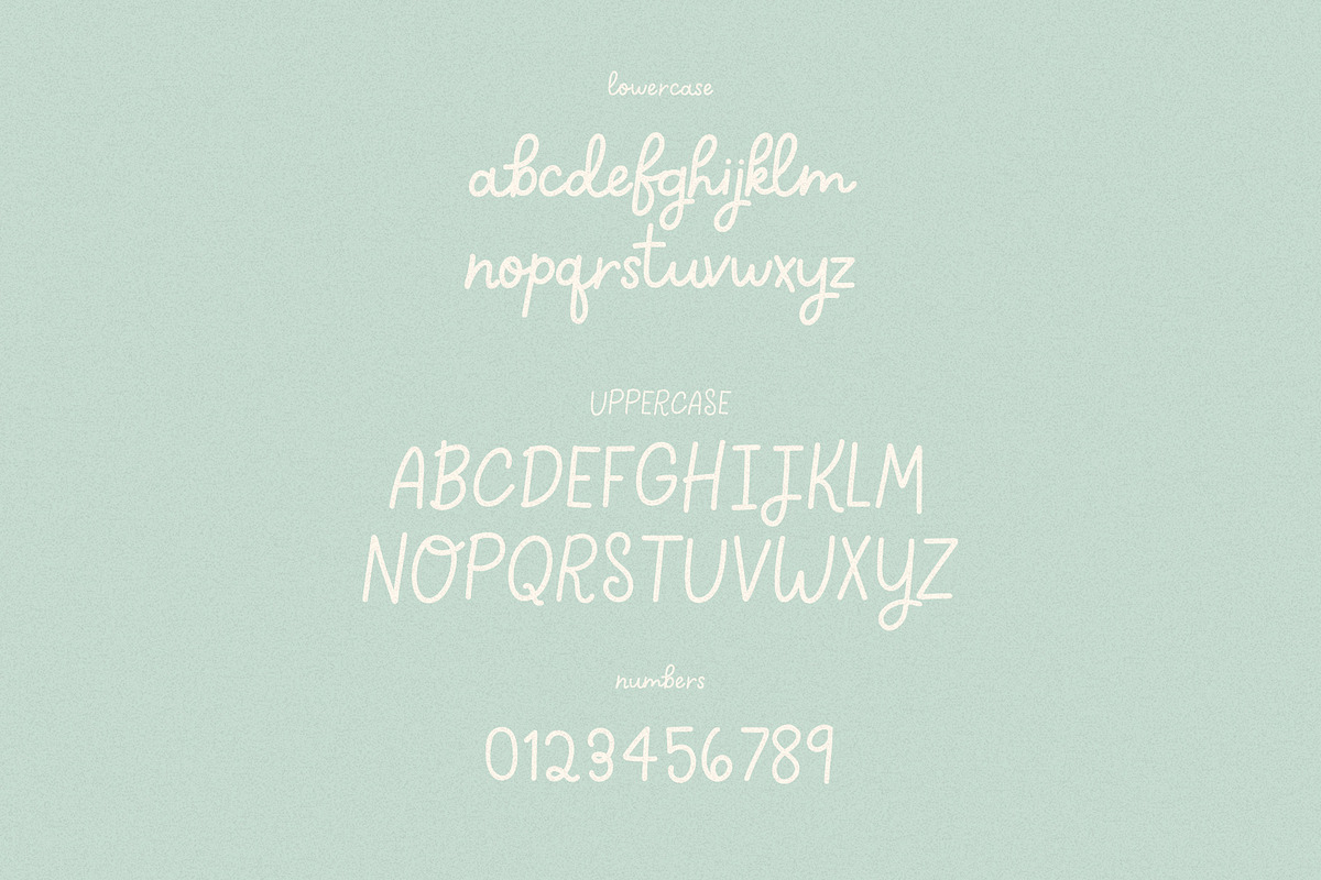 Dionysus // A Sweet Handwritten Font, a Font by Megs Lang