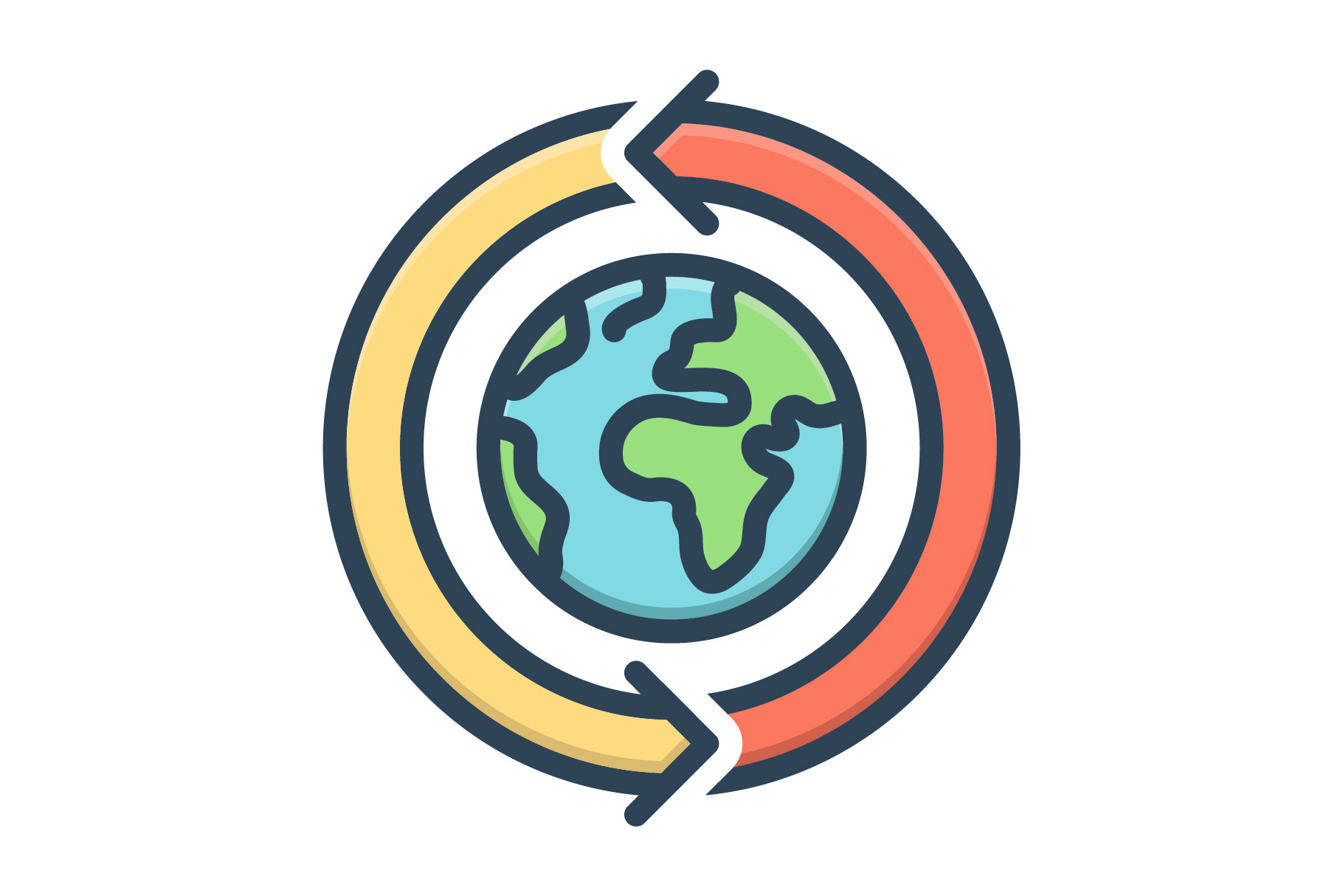 Continuity continuous color icon, an Icon by Creative priyanka