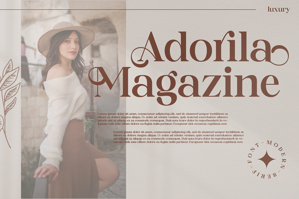 Adoha Modern Serif Font, a Serif Font by Storytype Studio