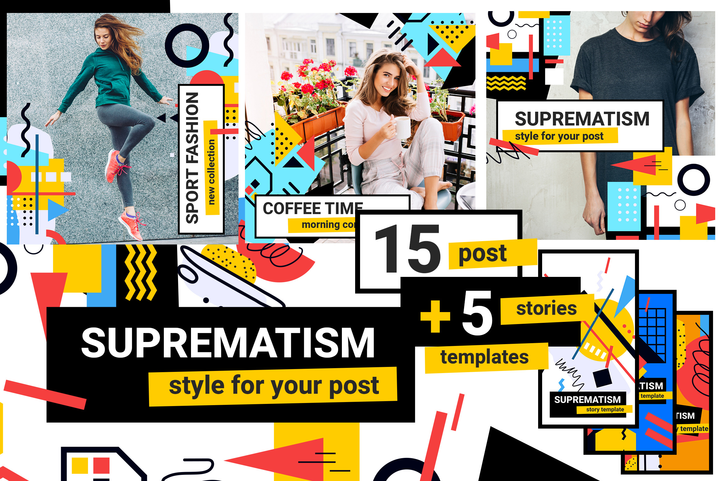 Creative Instagram pack, a Social Media Template by wowomnom