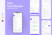 ToDo & Task Manager App UI Kit, an UI Kit Template by uicube
