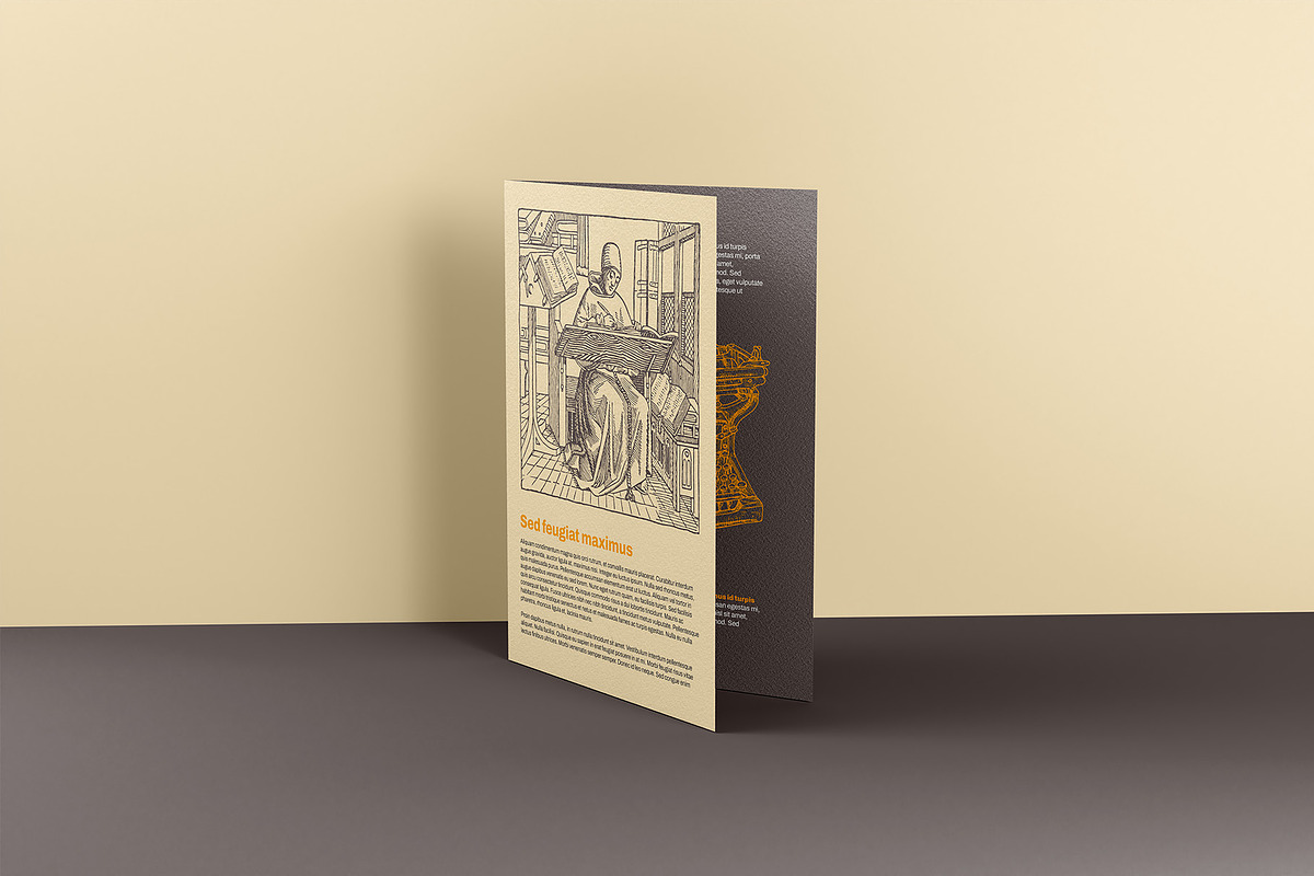 A6 Bi-Fold Invitation Mockup, a Books & Magazine Mockup by Illusiongraphic