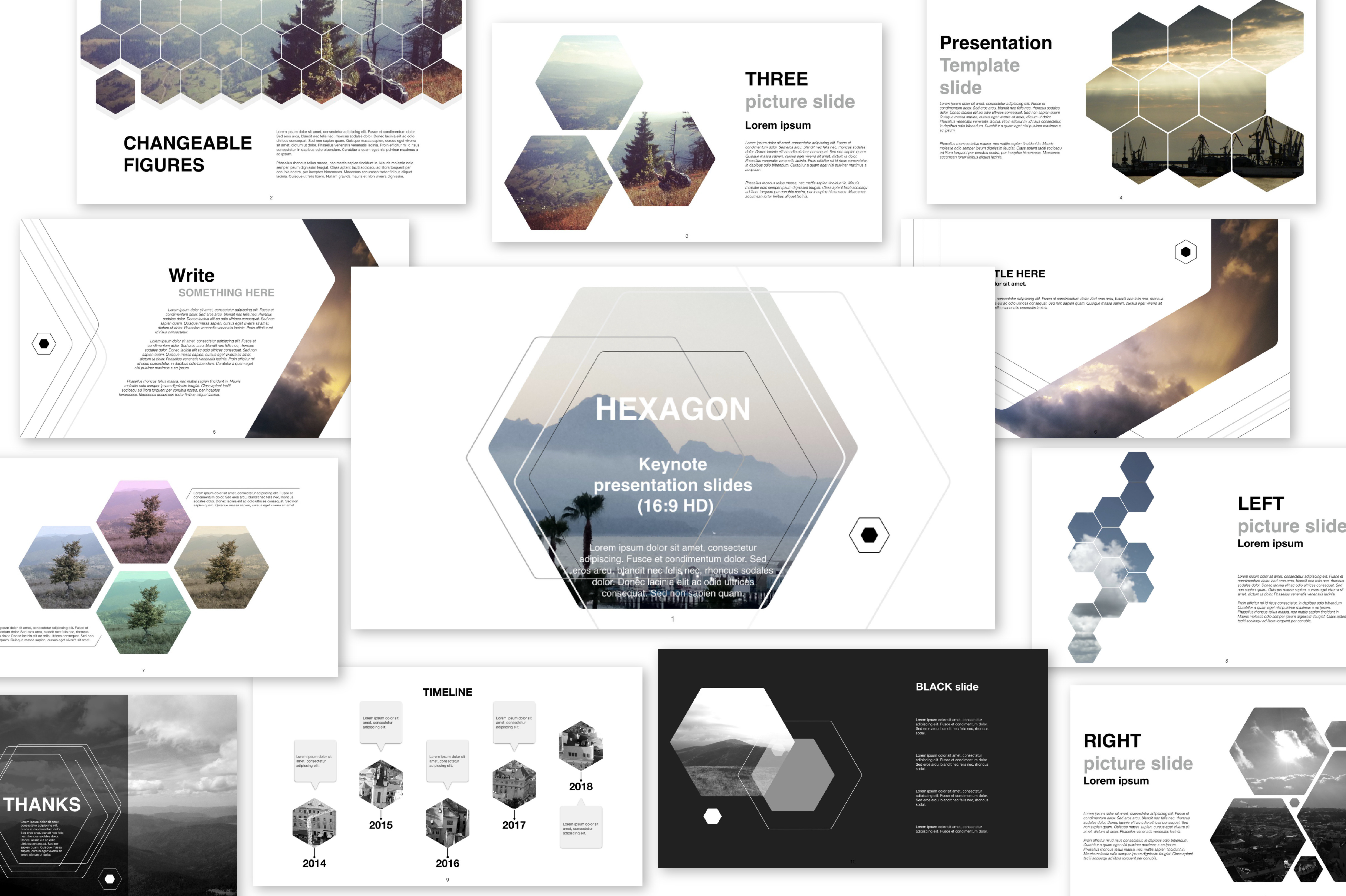 Hexagon presentation v.02-key, a Presentation Template by VectorShop
