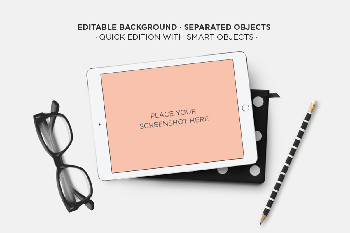 Mockup - iPad Air Dots, an iPad Mockup by tomodachi studio