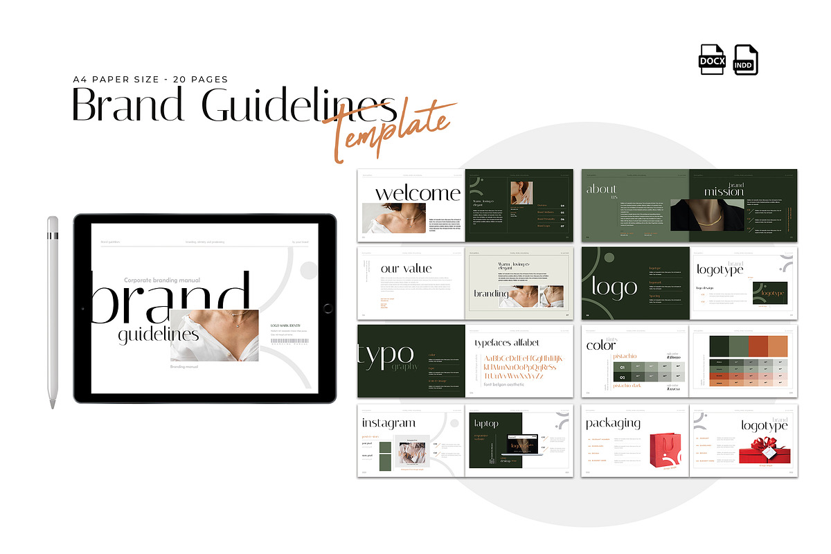 Creative Brand Guideline Template, a Branding & Logo Template by TMint Play
