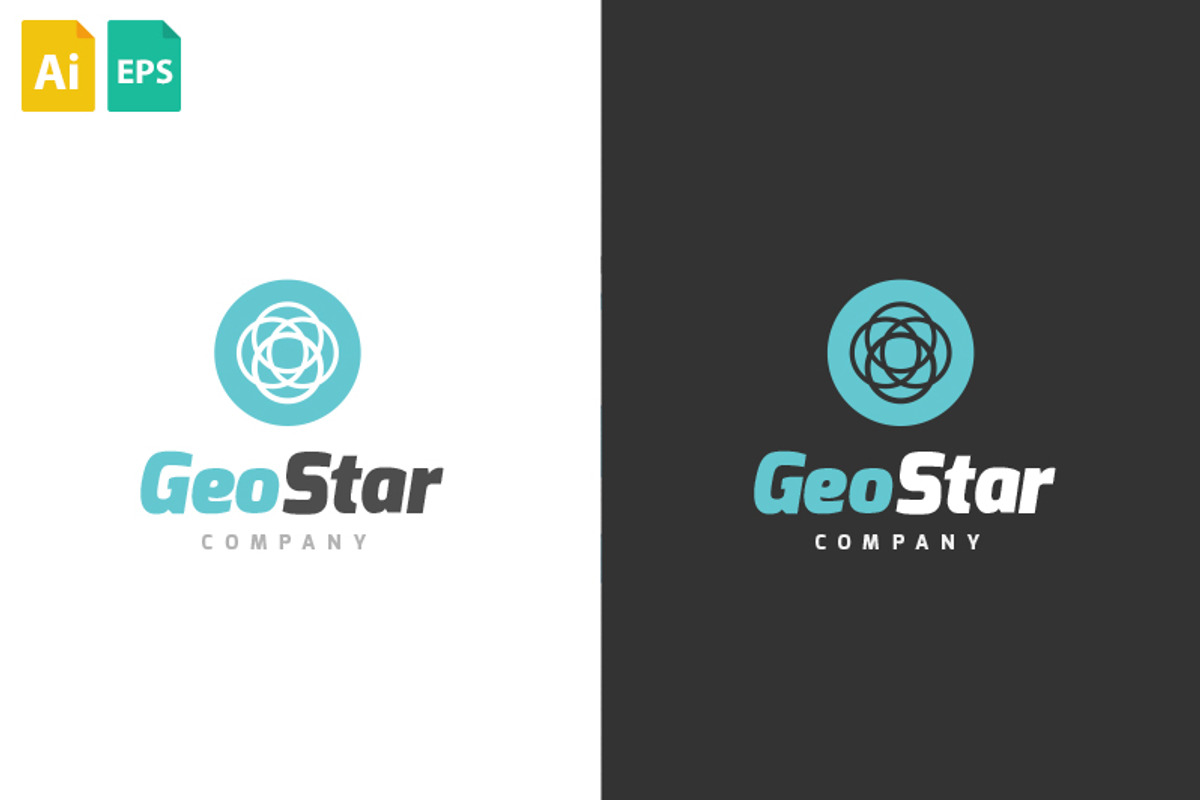 GeoStar Logo, a Branding & Logo Template by Schneider Design Store