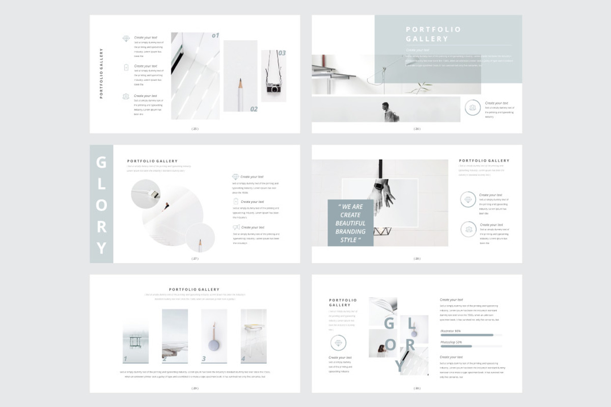 GLORY - Powerpoint Template, a Presentation Template by Shafura