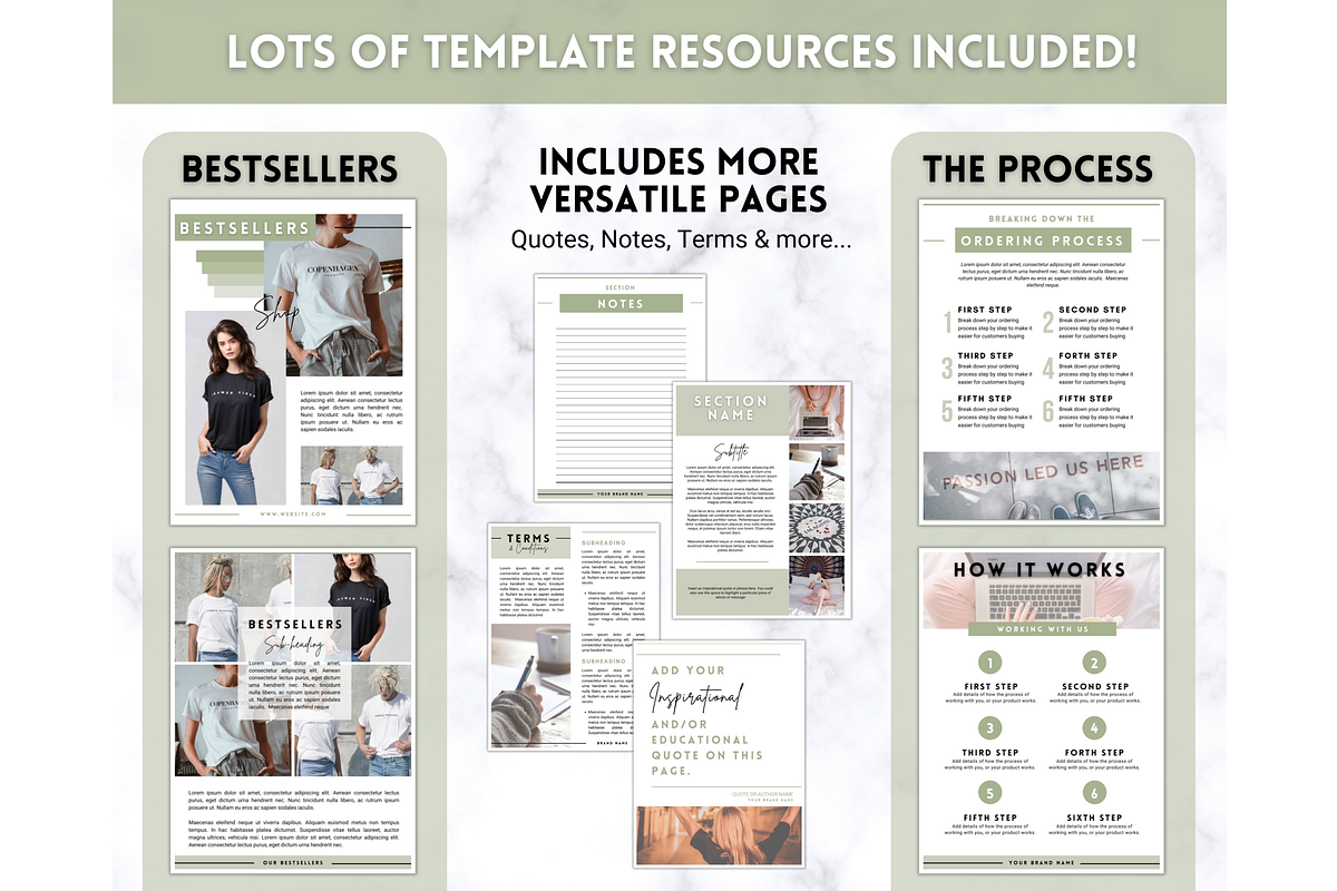 Line Sheet Template & Pricing Guide - Green