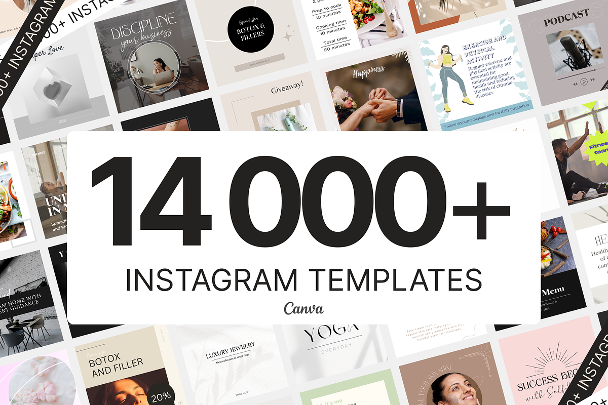 14000 Bundle Instagram Canva, a Social Media Template by VeliusCreativeStudio