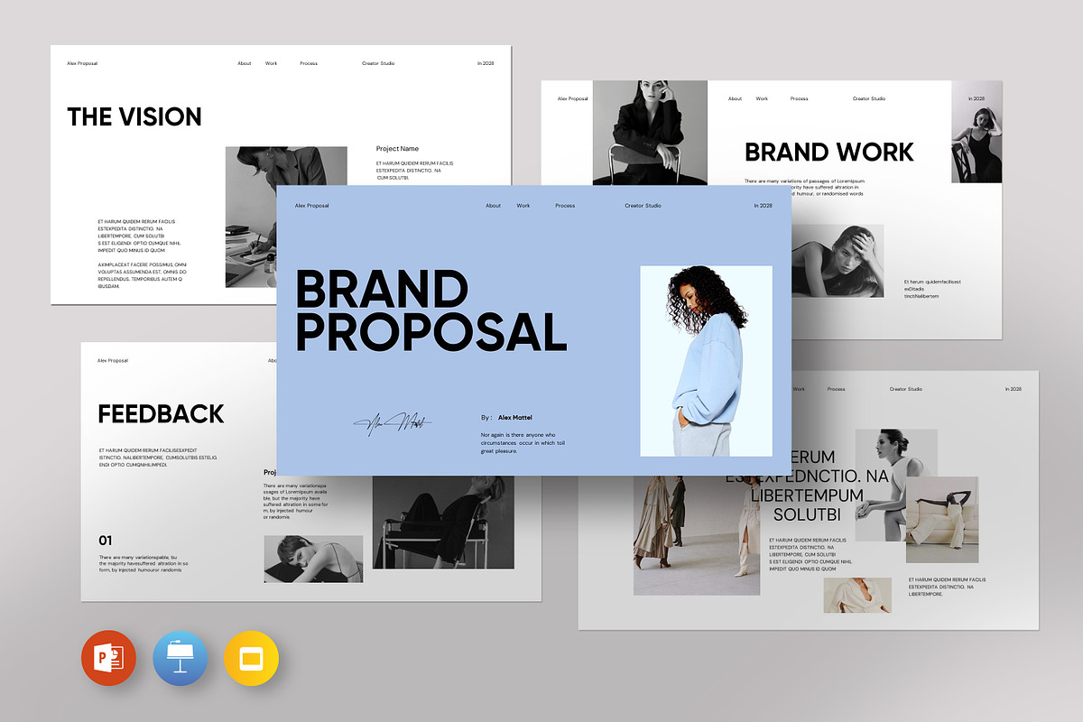 Brand Proposal Presentation Template, a Presentation Template by evgenystudio | Creative Market