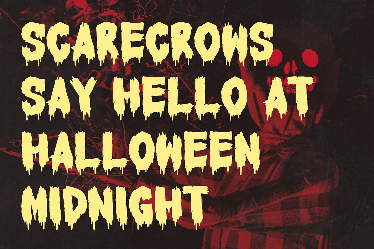 Ivorm Bold Horror Dripping Display, a Handwritten Font by Maulana Creative