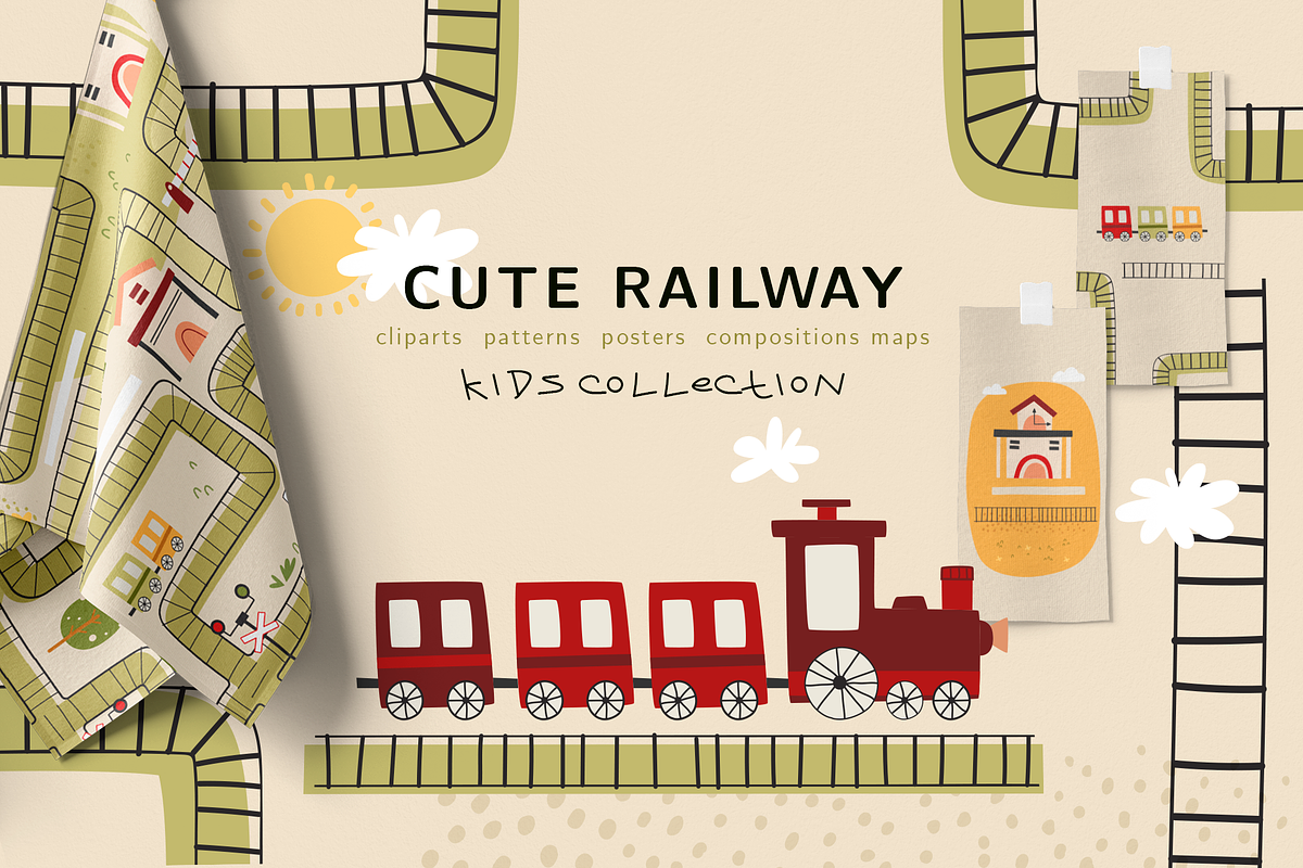 Kids cute railway collection