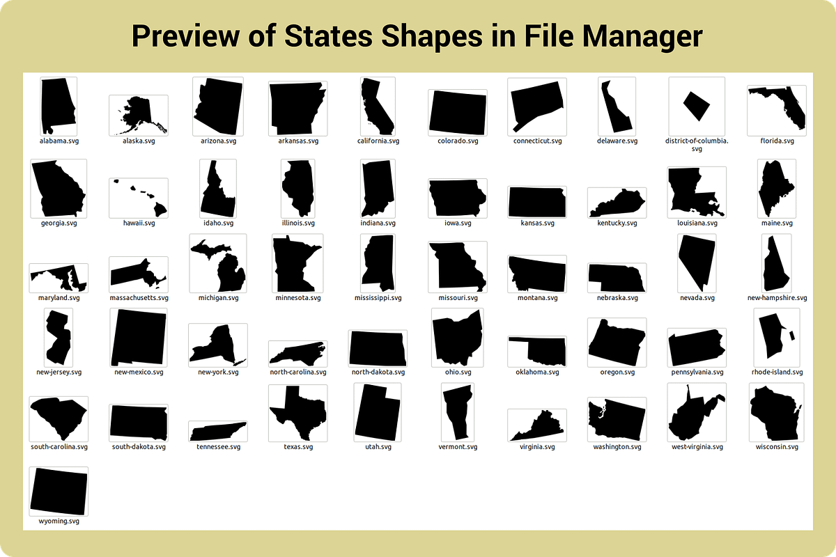 USA SVG Vector Maps of Geo Shapes, an Illustration by RG Design Shop