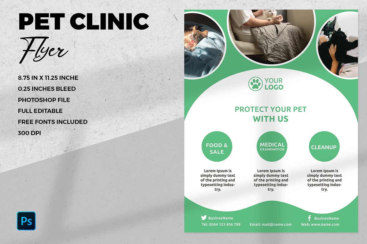 Pet Shop Flyer, a Flyer Template by UNIK Agency | Creative Market