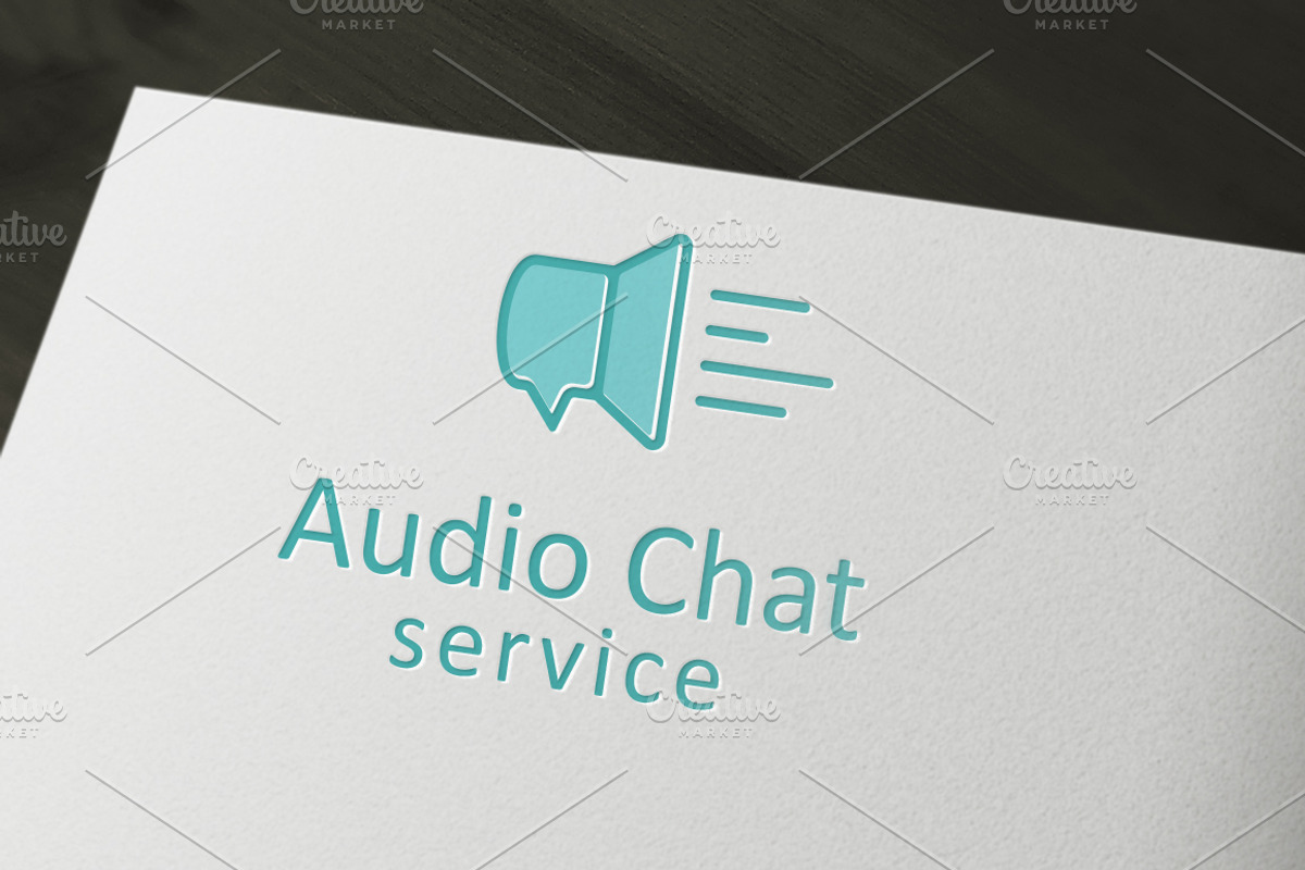 Voice Chat Logo, a Branding & Logo Template by NasirGrfx