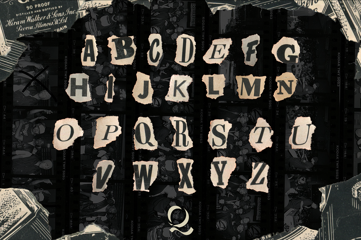 Vintage Ransom Note Alphabet, an Object Graphic by Quincy.dsgn